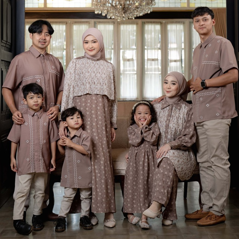 Jual Mayoutfit Biha Pattern Sarimbit Lebaran Choco Series | Baju Muslim ...
