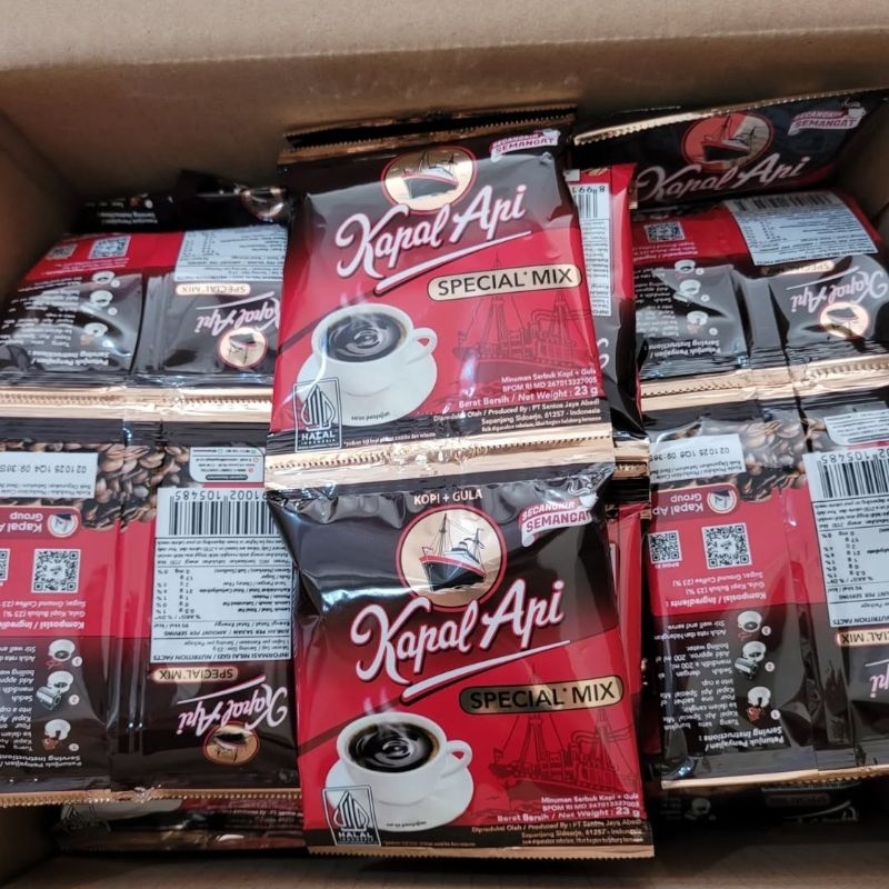 Jual Kopi Kapal Api Special Mix Kopi Plus Gula 23 Gram x 10 Sachet ...