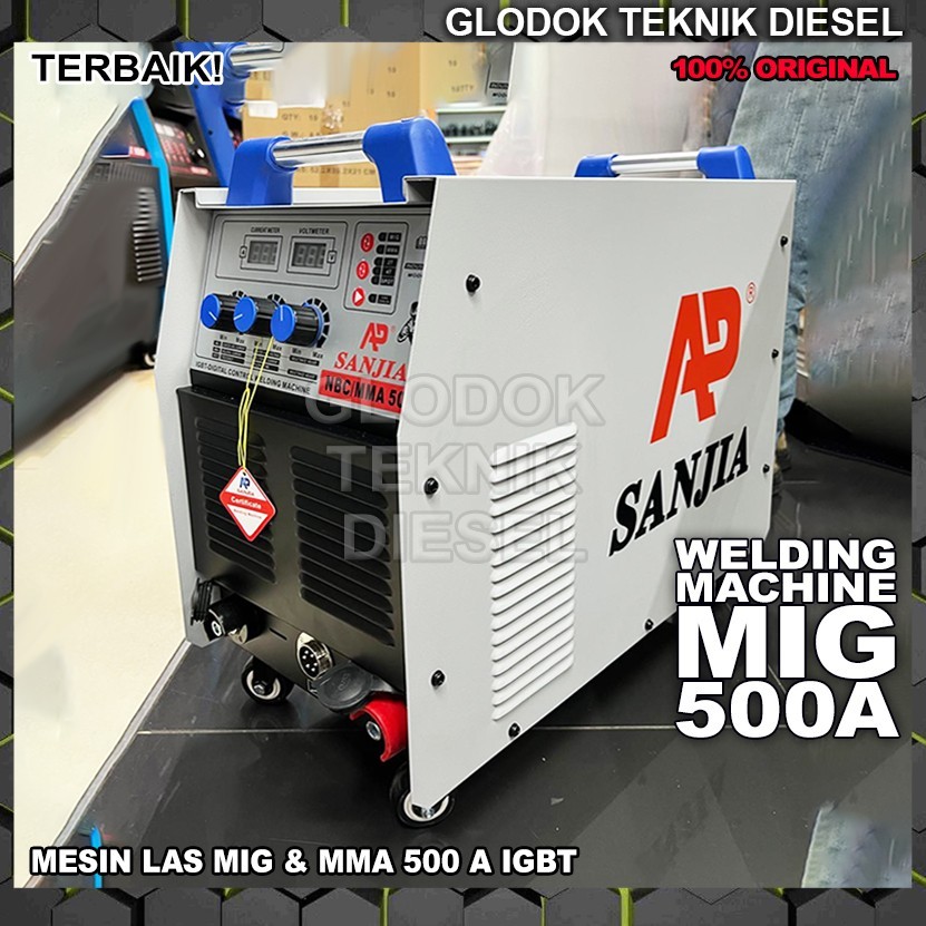 Jual Mesin Las MIG 500 A 3 PHASE CO 2 CO2 Welding Machine MIG500 iGBT MIG500A + Wire Freeder ...