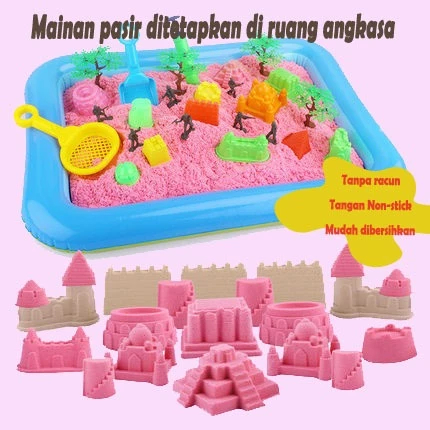 Jual [COD] [ Ready Stock] Mainan Pasir Ajaib/Magic Sand 1kg (Komplit ...