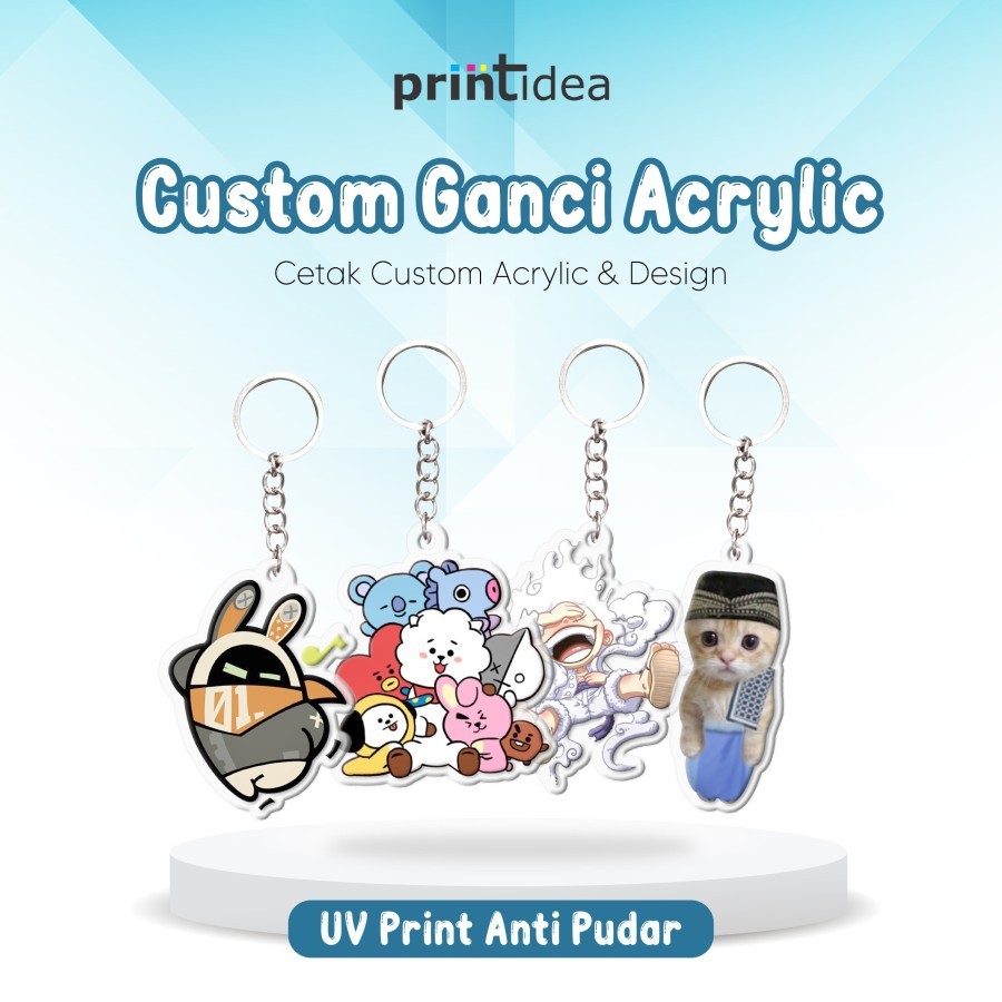 Jual Gantungan Kunci Custom Ganci Custom Akrilik Keychain Custom Kpop ...