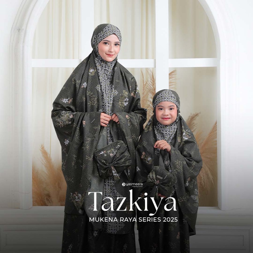 Jual Yasmeera Official | Mukena Tazkiya (Mukena Set Pattern Motif 2in1 ...