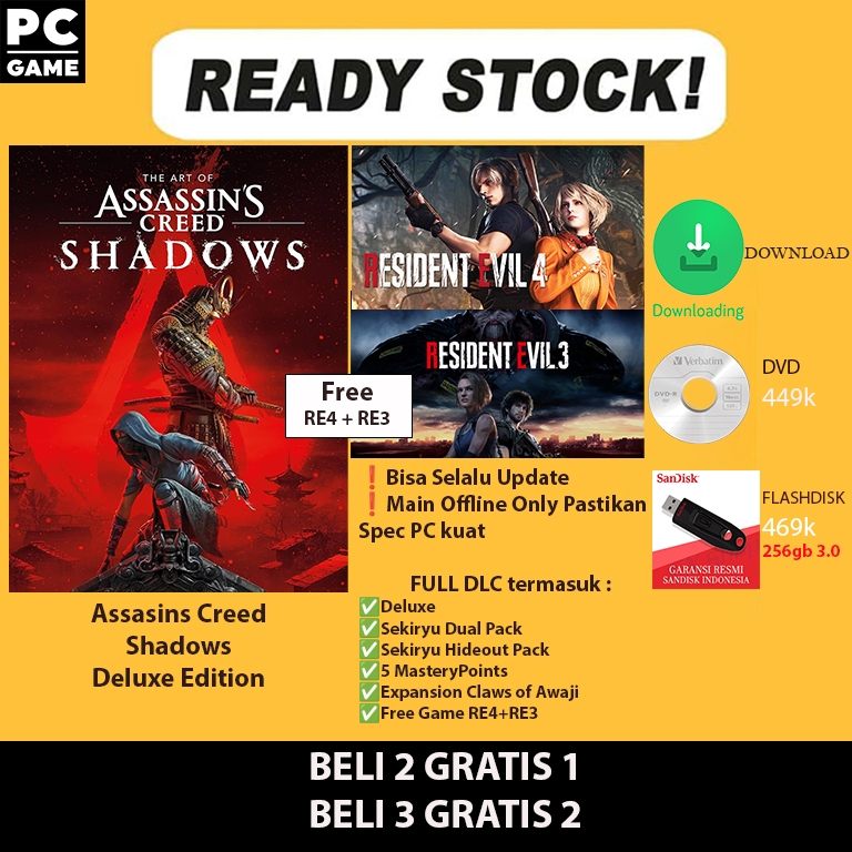 Jual Assassins Creed Shadows Deluxe Edition PC Original | Shopee Indonesia
