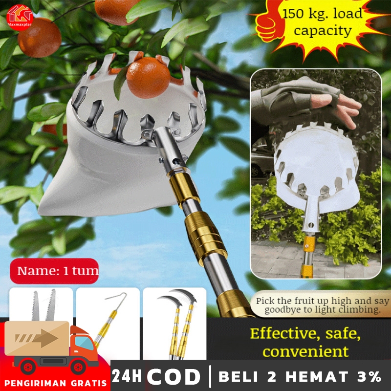 Jual 6M Alat Pemetik Buah Alat Berkebun Tongkat Teleskopik Jaring Buah Pemetik Buah Alat Pemetik ...