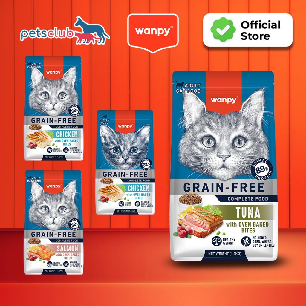 Jual Wanpy Dry Food Grain Free Cat Food For Kitten uk. 1,5 Kg | Shopee ...