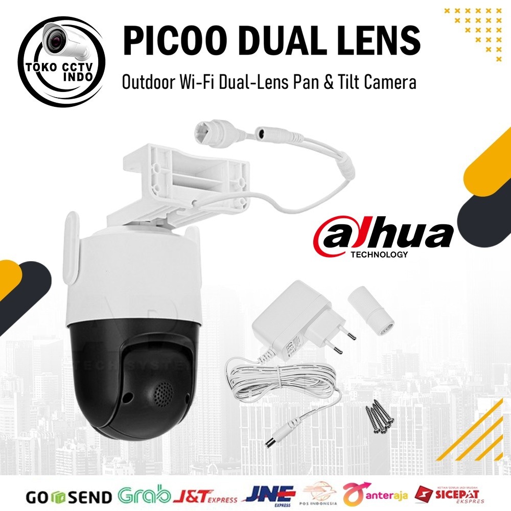 Jual CCTV Wifi Outdoor DAHUA Picoo Dual Lens (3MP & 5MP) | Shopee Indonesia