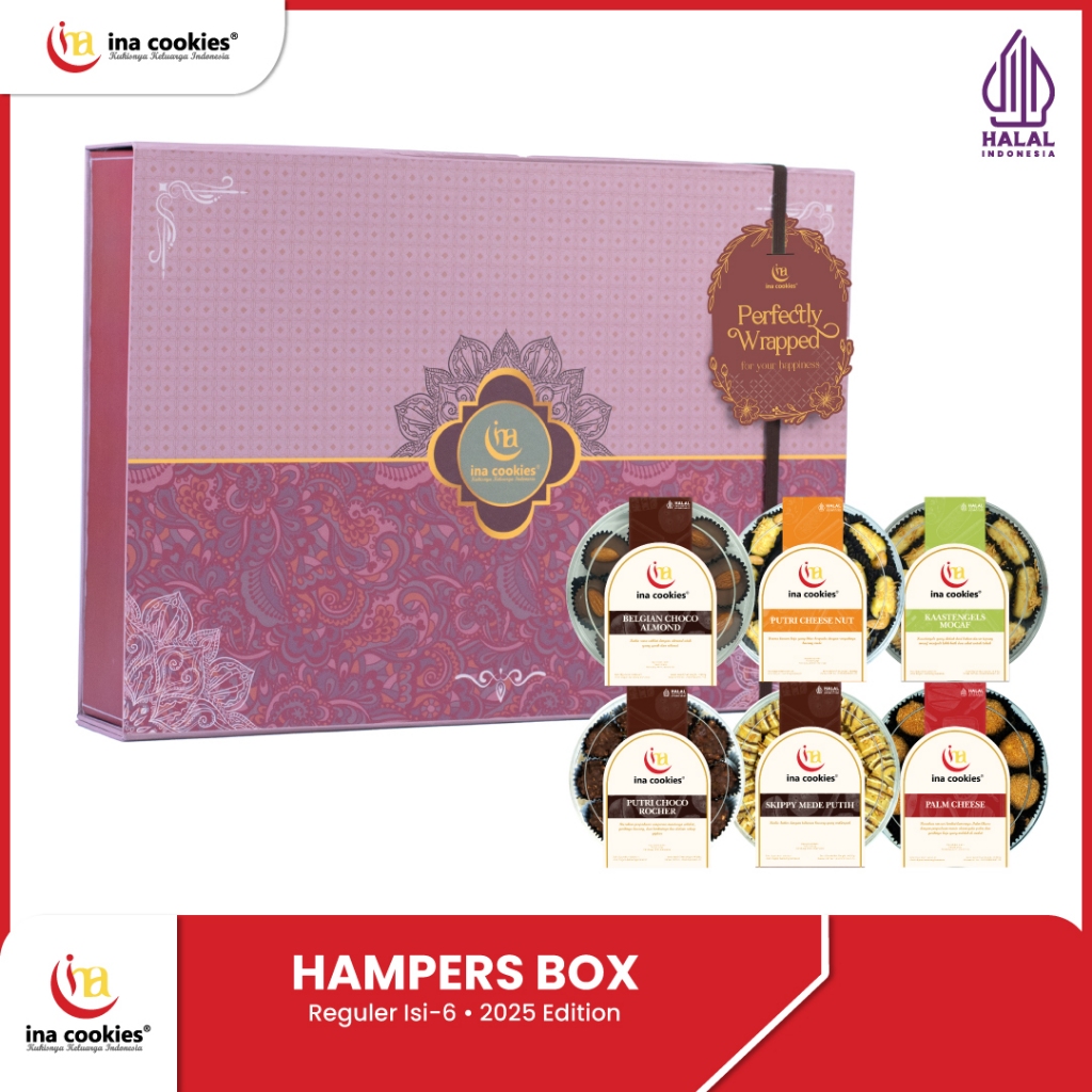 Jual Hampers Lebaran 2025 BOX isi 6 Toples REGULER Kue Kering Premium ...