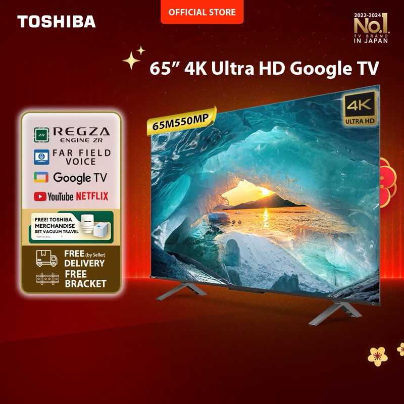Jual Toshiba 65 Inch QLED Smart TV Google 4K UHD Gaming PS5 Dolby ...