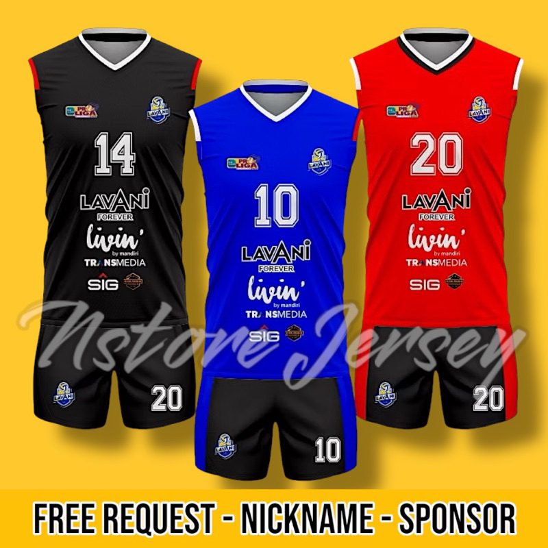 Jual JERSEY VOLLYBALL PROLIGA LAVANI NEW 2025 FREE NAMSET & LOGO ...