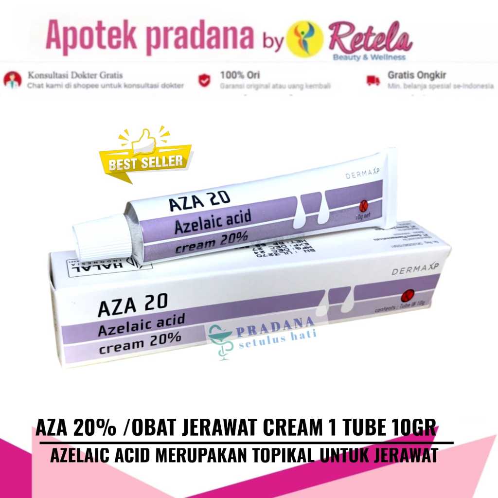Jual AZA 20% CREAM 10GR | Shopee Indonesia