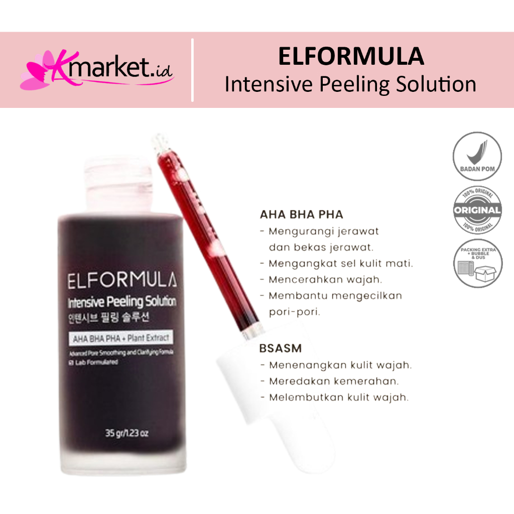 Jual elformula intensive peeling solution - serum exfoliasi wajah mencerahkan dark spot dan ...
