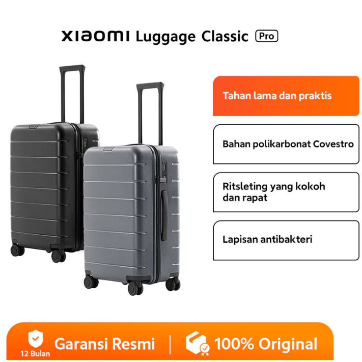 Jual XIAOMI Koper Luggage Classic Pro 20 24 26 28 inch | Shopee Indonesia
