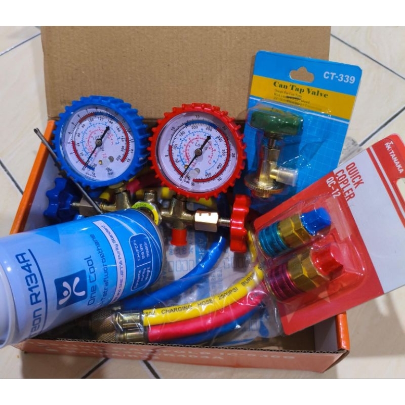 Jual PAKET MURAH ISI FREON AC MOBIL R134a KRAN CT.339 DAN DOUBLE ...
