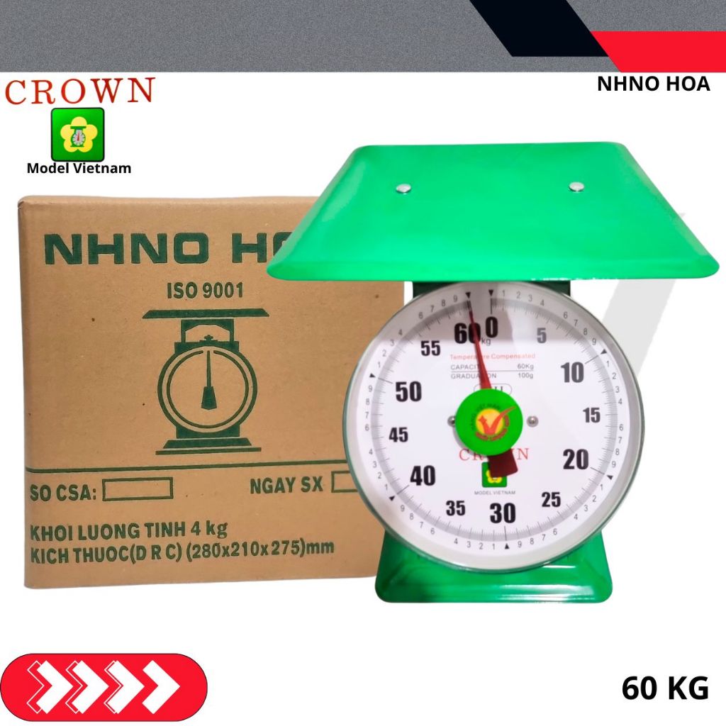 Jual Timbangan Manual Jarum Vietnam Kapasitas 60 Kg Spring Dial Scale ...