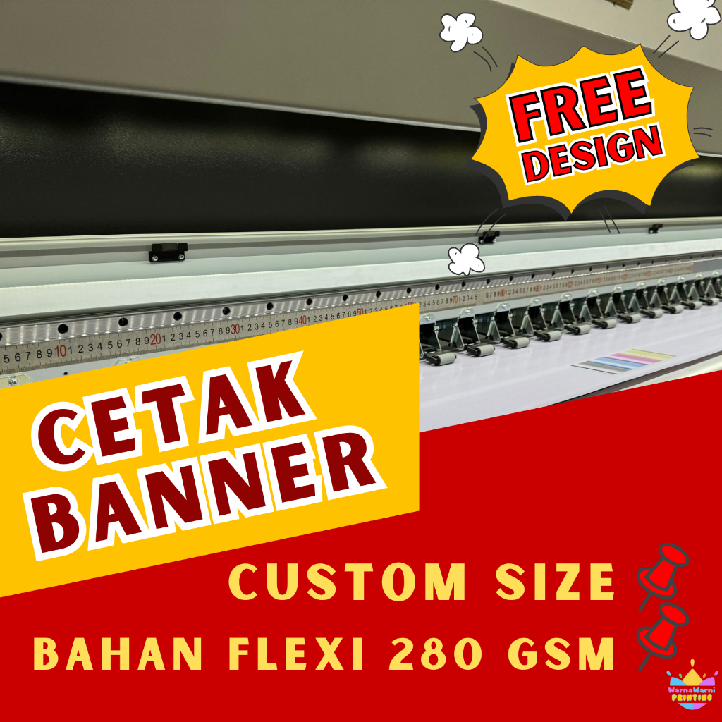 Jual FREE DESAIN CETAK BANNER/SPANDUK MURAH BERKUALITAS | CUSTOM SIZE | BAHAN FLEXY 280 GSM ...