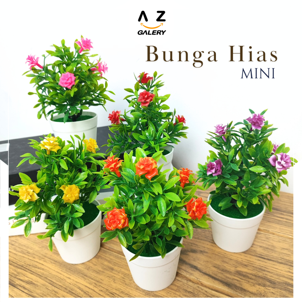 Jual Tanaman Hias Bunga Palsu Mini Dekorasi Pajangan Meja Artificial ...