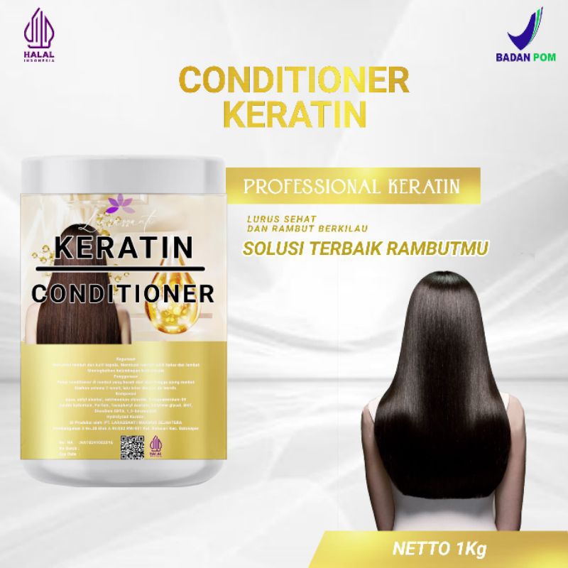 Jual CONDITIONER KERATIN LARASSANTI PELURUS PELEMBUT RAMBUT 1KG BPOM ...