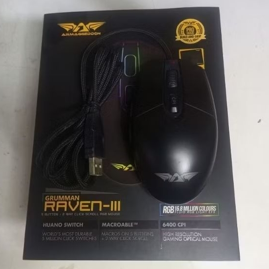 Jual Mouse gaming armagedon raven 3 | Shopee Indonesia