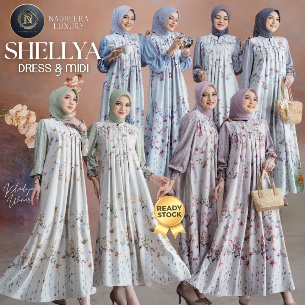 Jual SHELLYA Nadheera Luxury Dress MIDI terbaru shelya romaria mewah ...