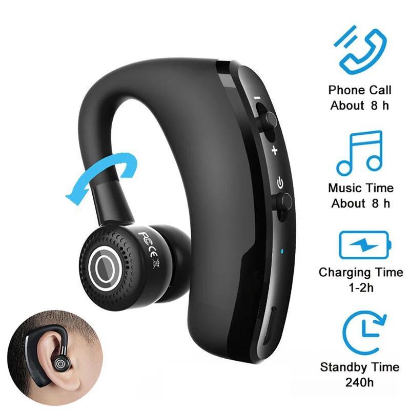 Jual V9 Single Earphone Business Headphone Waterproof Mono Headset ...