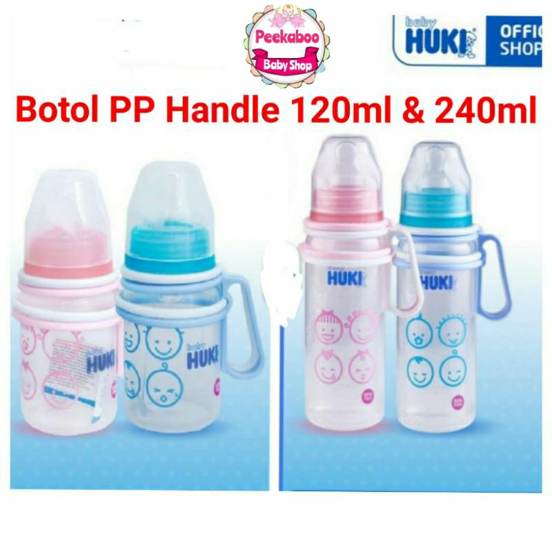 Jual HUKI BABY Botol Handle 120ml dan 240ml | Shopee Indonesia