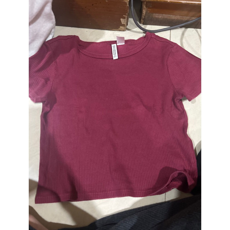 Jual hm crop merah | Shopee Indonesia