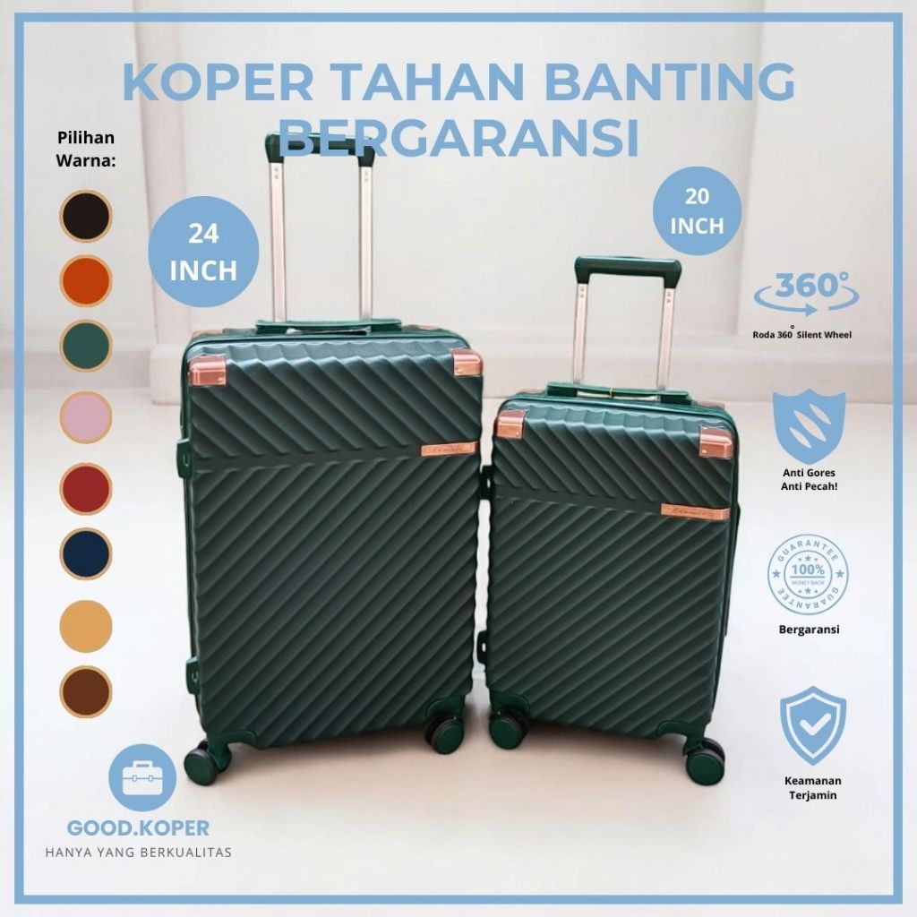 Jual [GOOD.KOPER] Koper Premium Dengan Pelindung Sudut 20/24 Inch CABIN ...