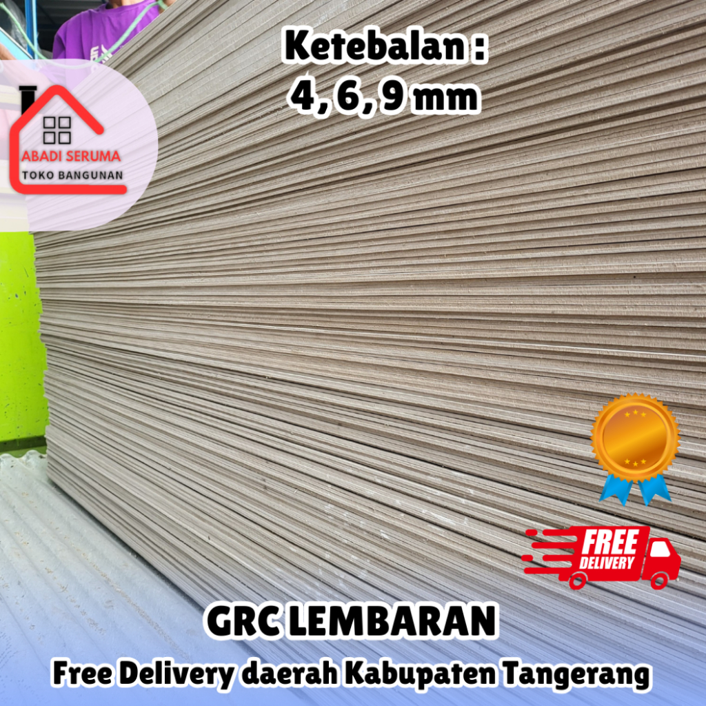 Jual TERMURAH! GRC BOARD LEMBARAN / BAHAN BANGUNAN GRC DINDING / GRC ...