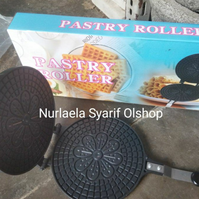 Jual Pilihan Cetakan Kue Semprong EGG ROLL WAFFLE MAKER Motif Bunga ...
