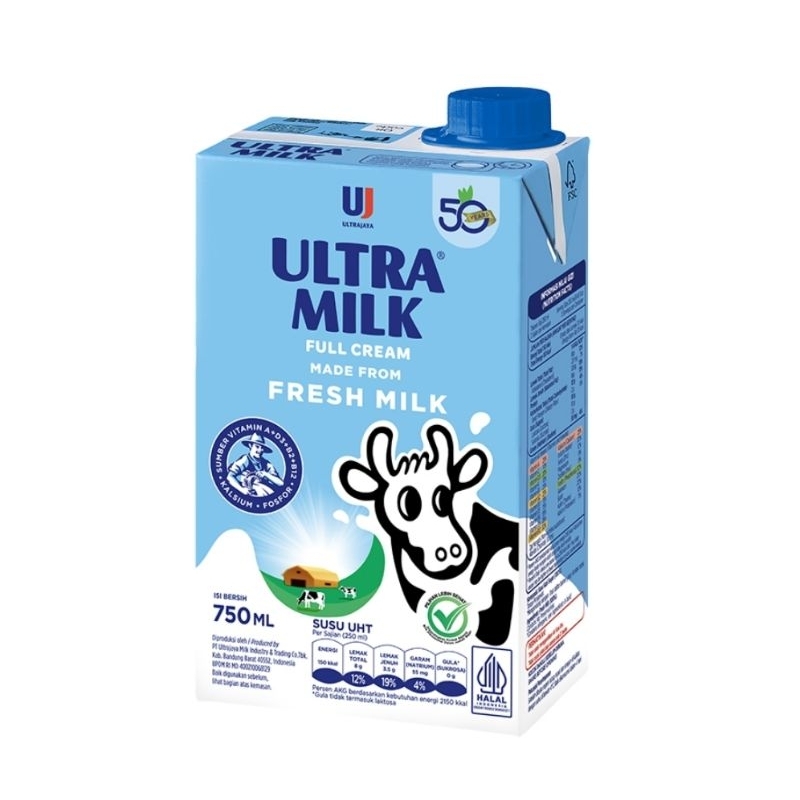 Jual Ultra Milk Full Cream 750ml (harga paket) | Shopee Indonesia