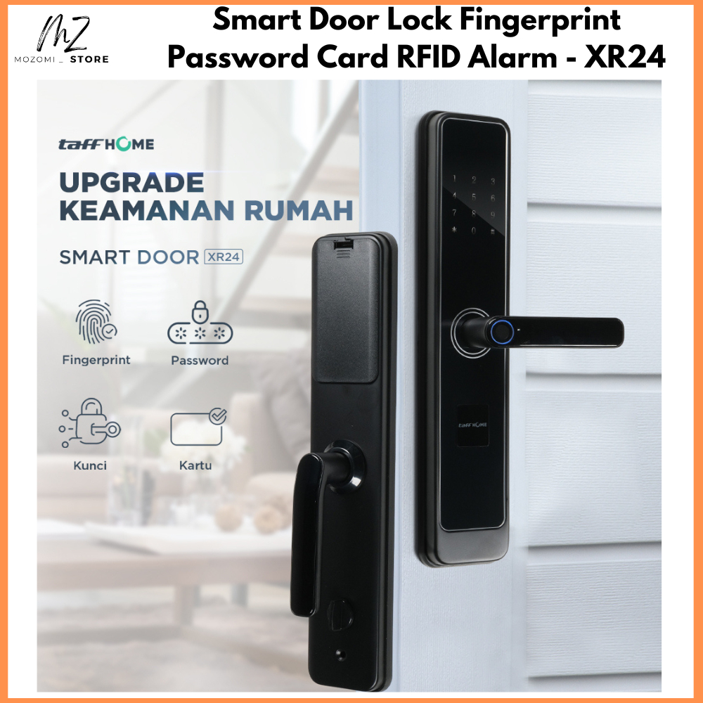 Jual Smart Door Lock Fingerprint Password Card RFID Alarm - XR24 /Kunci ...
