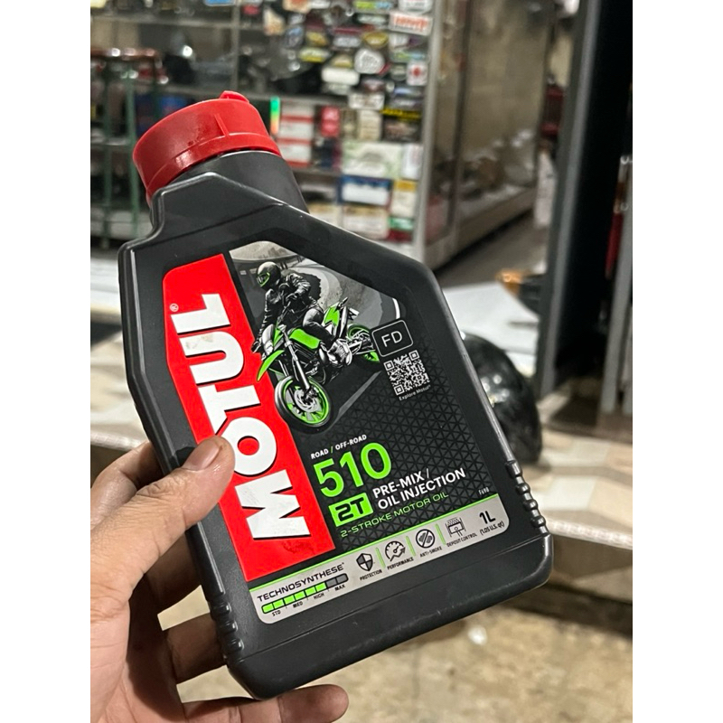 Jual OLI SAMPING MOTUL 2T 510 PRE MIX OIL TECHNOSYNTHESE 1 LITER JAMIN ...