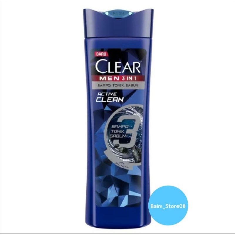 Jual Clear Men 3 in 1 shampo 160ml | Shopee Indonesia