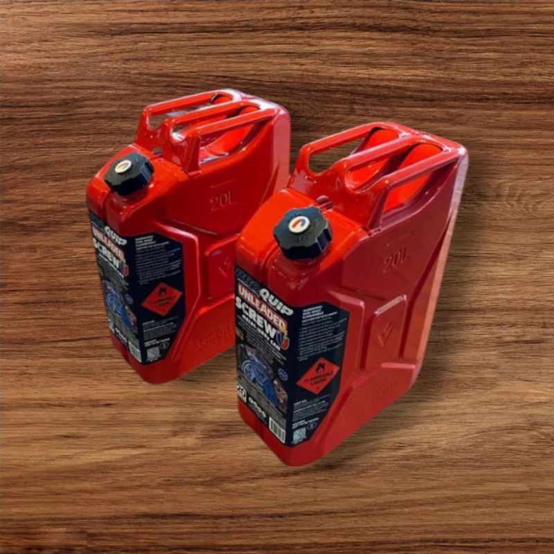 Jual PROQUIP Jerry Can / Jerigen 20 Liter Screw Top Metal Can RED ...
