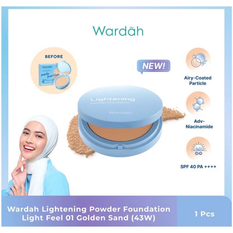 Jual Wardah Kaca TWC Lightening Powder Foundation Bedak padat Kemsan ...