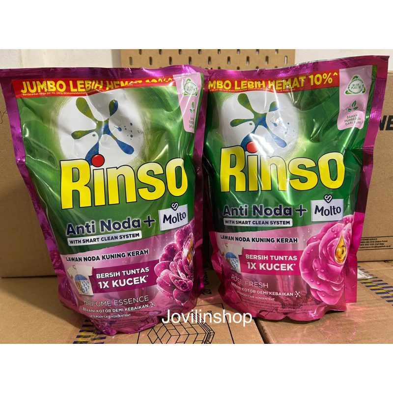 Jual Rinso Molto Detergent Cair Deterjen Anti Noda 1,65 L | Shopee ...