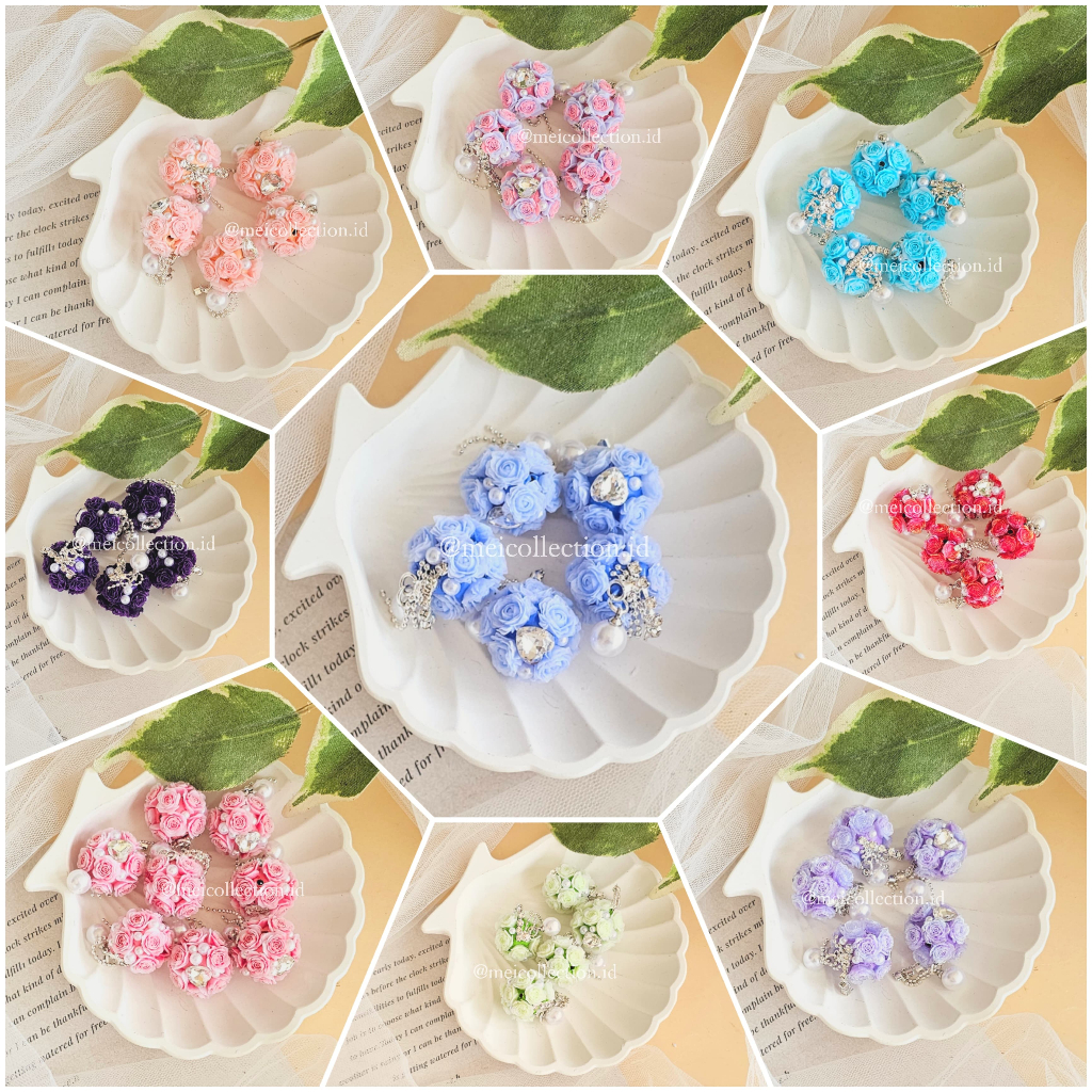 Jual Flower Ball manik bunga banyak model dan warna | Shopee Indonesia