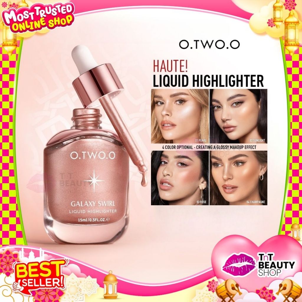 Jual O.TWO.O Liquid Highlighter Silky Blends Seamlessly Glow Skin Long ...