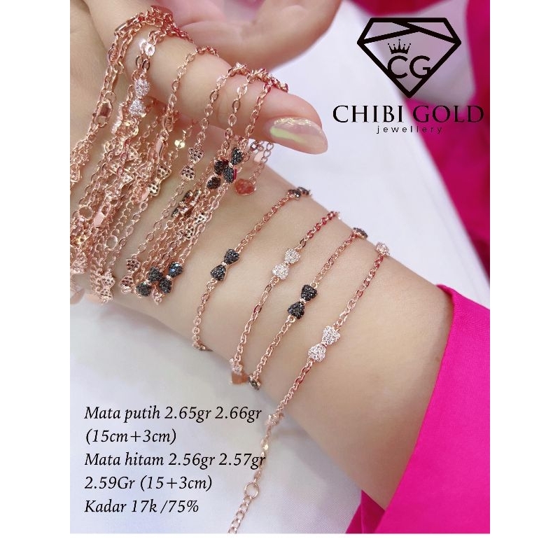 Jual CHIBI GOLD JAWELLERY - Gelang Nori pita 750 kadar 17K - chibi gold ...