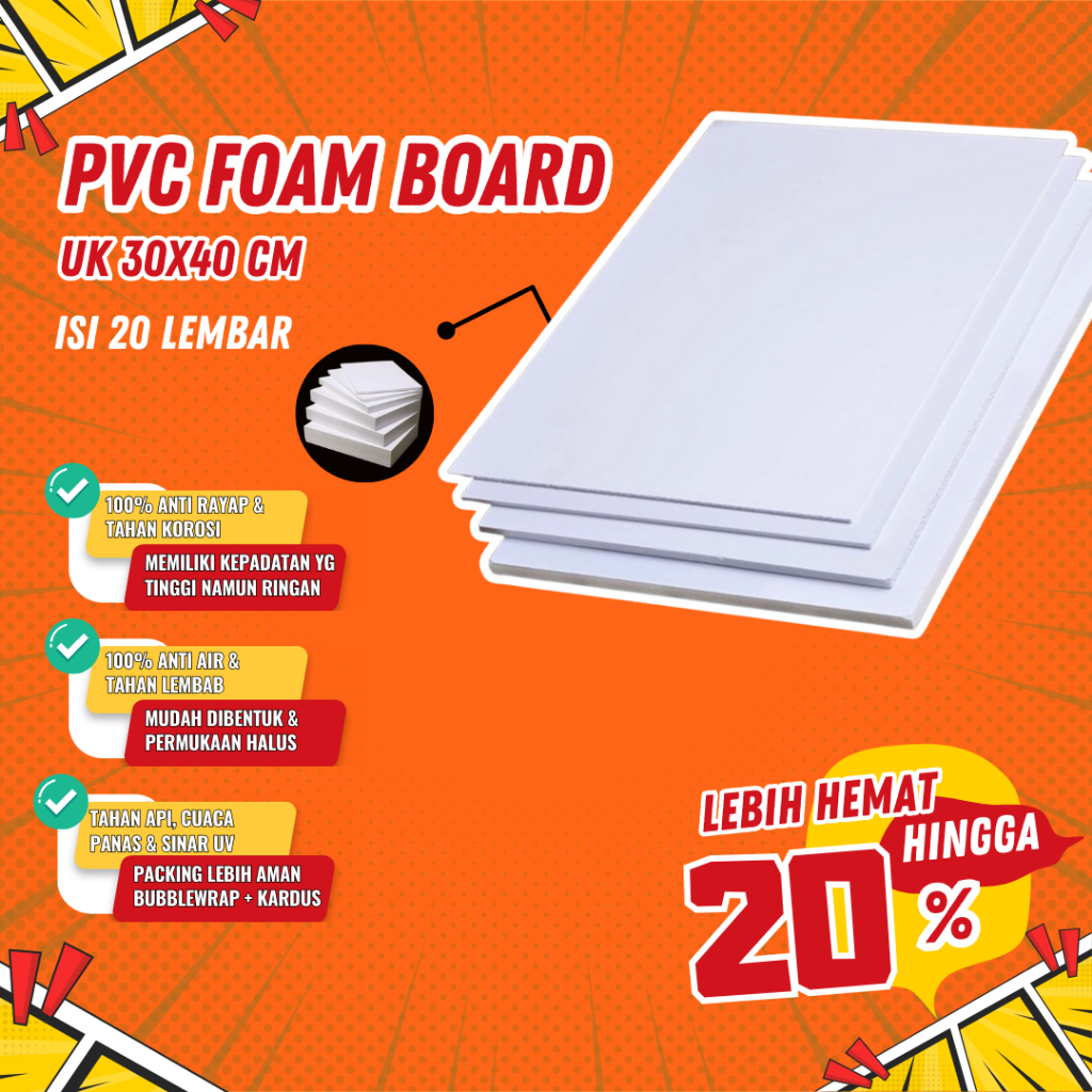 Jual PVC Foam Board Terlengkap & Harga Terbaru Mei 2026 | Shopee Indonesia