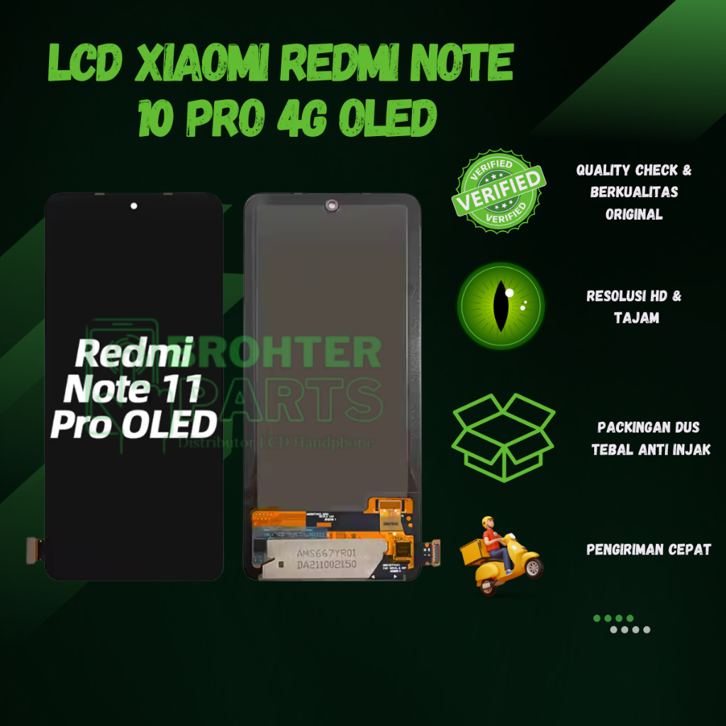 Jual LCD XIAOMI REDMI NOTE 10 PRO 4G OLED / REDMI NOTE 11 PRO 4G 5G / POCO X4 PRO 5G FULLSET ...