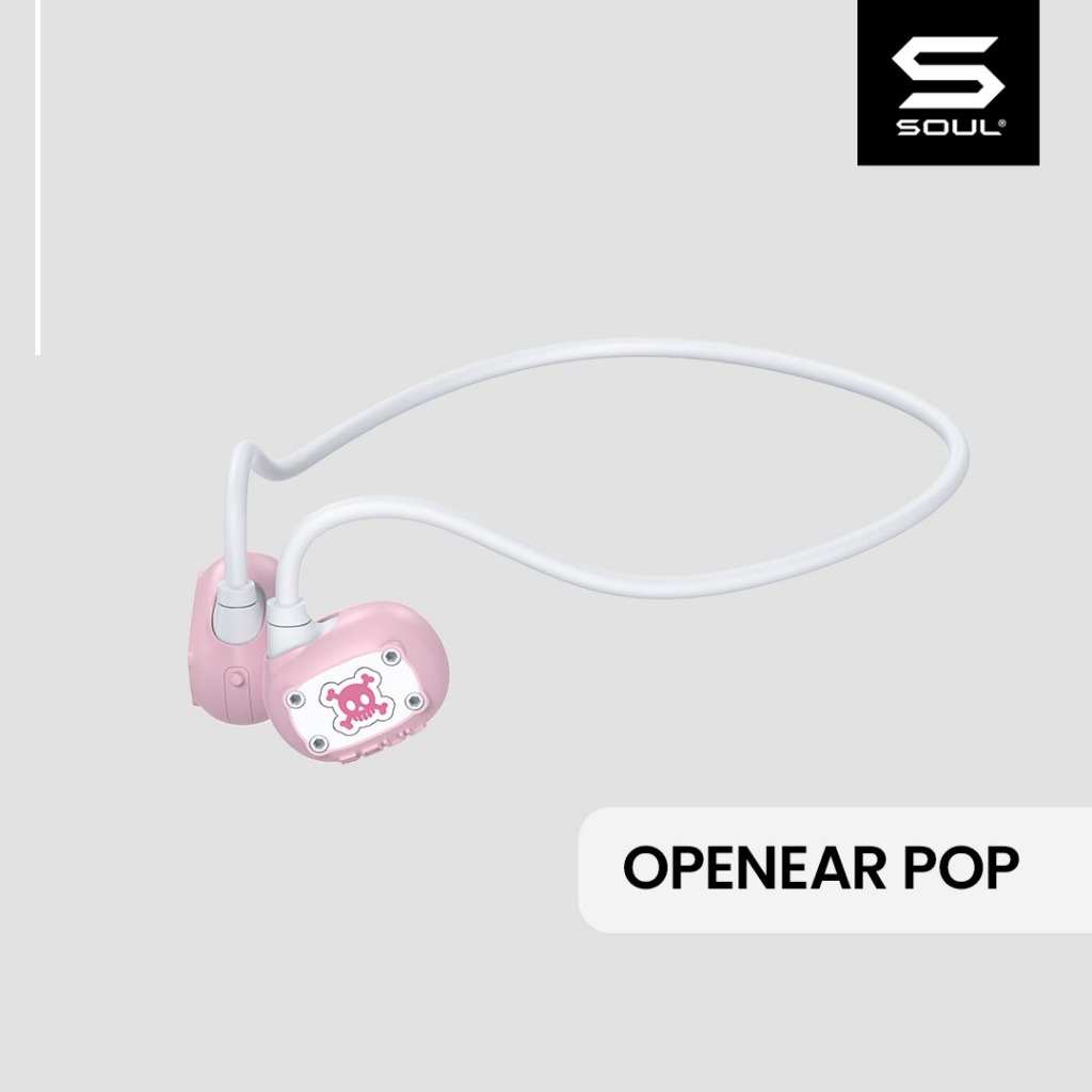Jual SOUL Open Ear Pop Air Conduction Earphone Multi Device Lightweight ...