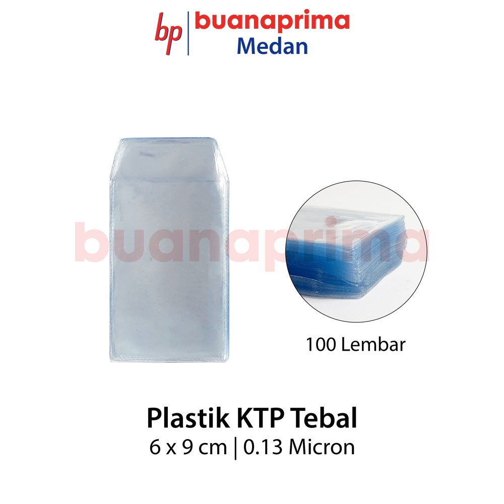 Jual PLASTIK KTP TEBAL 1 Pack Isi 100 Lembar 0.13 Micron Plastik SIM ...