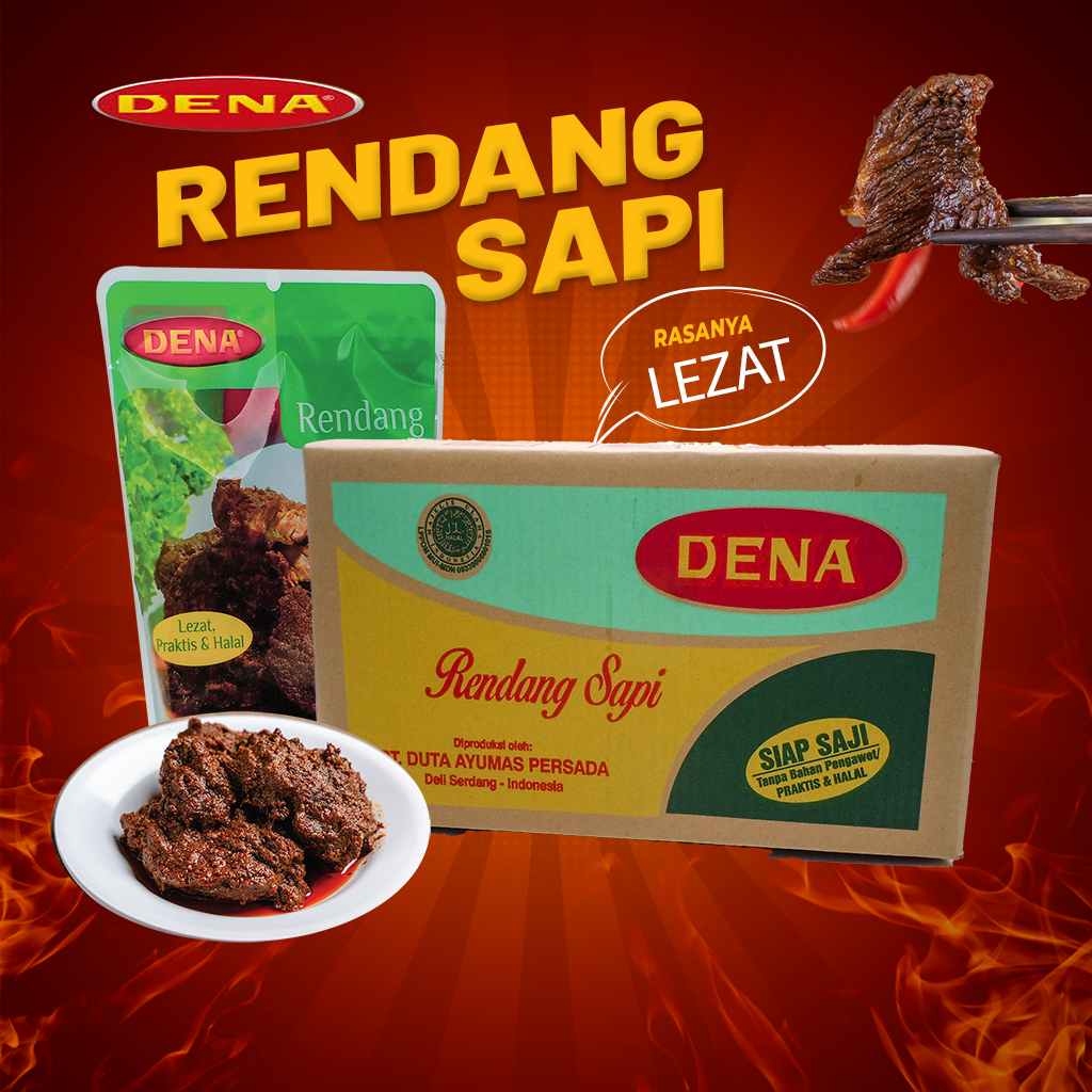 Jual Paket Sultan Rendang Daging Sapi/ 1 Kardus Isi 10 Pack Besar (50 ...