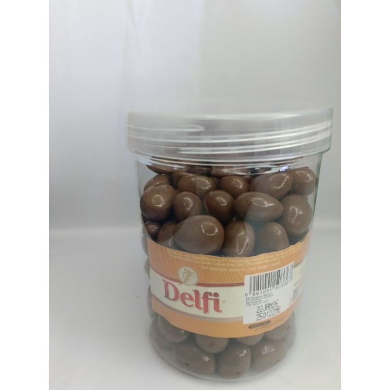Jual Delfi Coklat Almond 500Gr Kemasan Toples | Shopee Indonesia