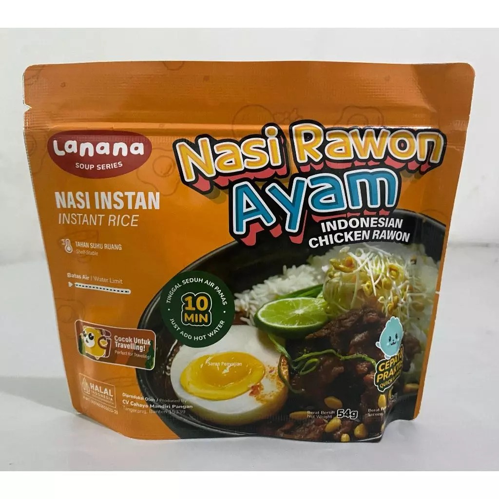 Jual NASI INSTAN - LANANA SOUP SERIES - NASI RAWON AYAM INSTAN - NASI ...