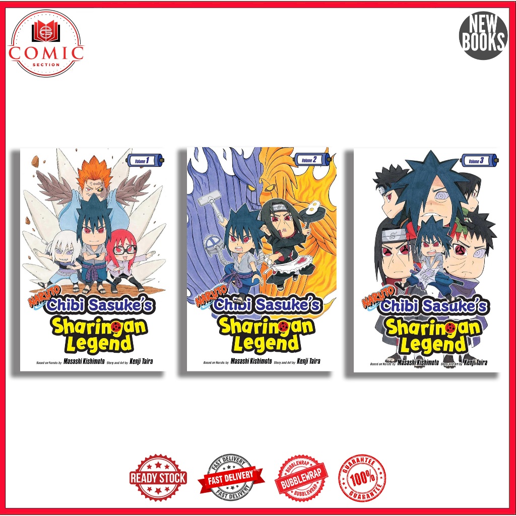 Jual Naruto: Chibi Sasuke’s Sharingan Legend (3 book series) | Shopee Indonesia