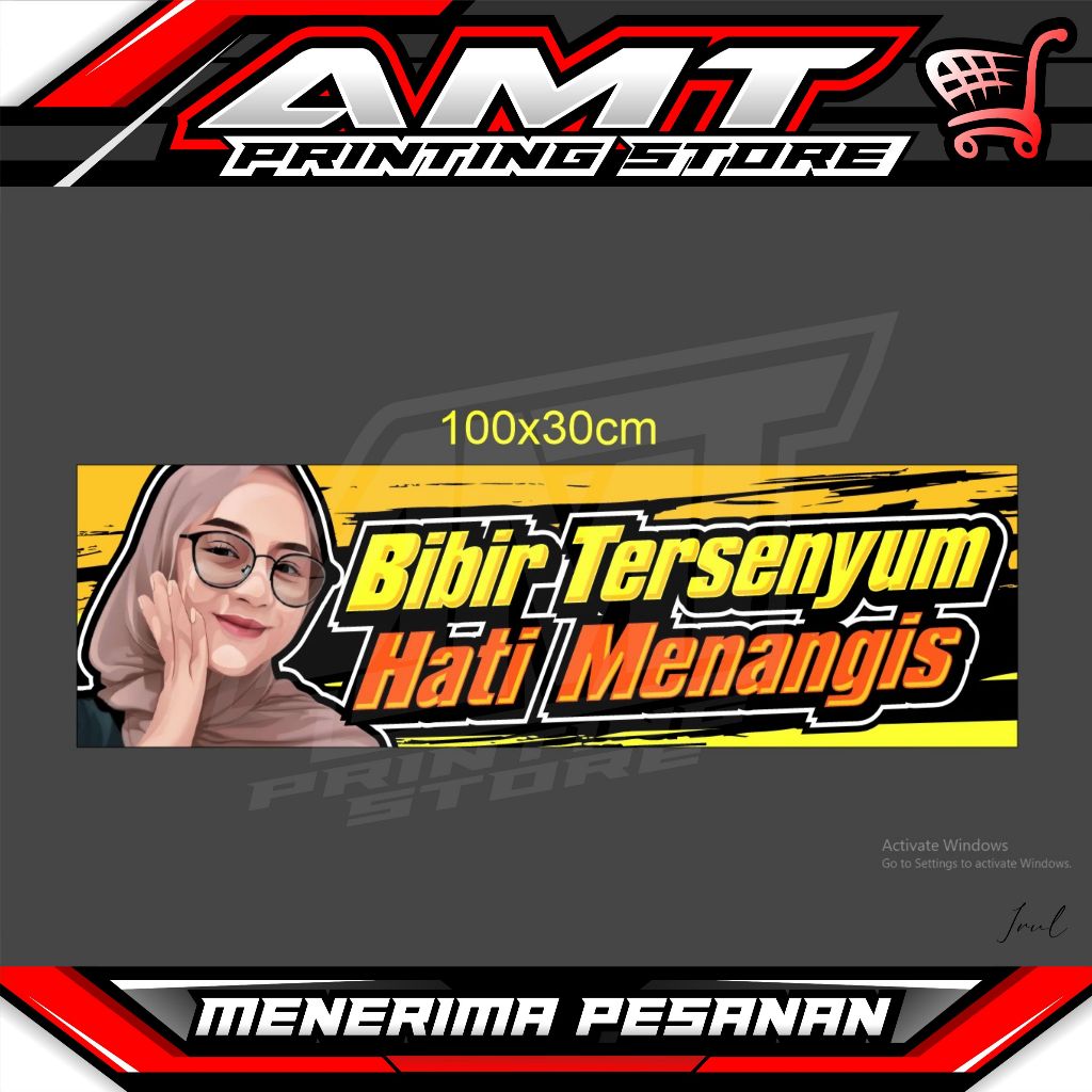 Jual Stiker Decal Nyala - Karpet Lumpur Ukuran 100x30 Cm Paket Lengkap ...