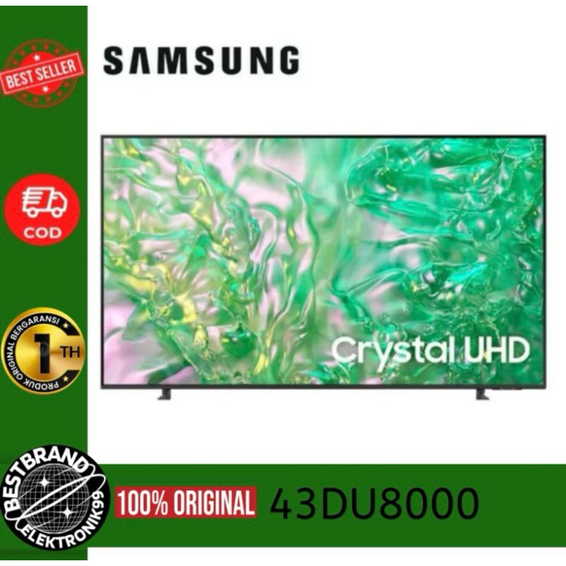 Jual SAMSUNG 43DU8000 43INCH CRYSTAL UHD 4K SMART TV UA43DU8000KXXD UA43DU8000 | Shopee Indonesia