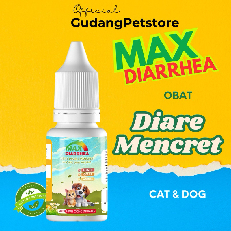Jual MAX DIARRHEA obat diare mencret kembung Kucing Anjing | Shopee ...